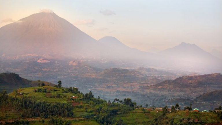Virunga Mountains / Volcanoes- Mt Mikeno, Muhabura, Bisoke, Sabyinyo